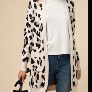 entro | Sweaters | Last Leopard Print Cardigan | Poshmark